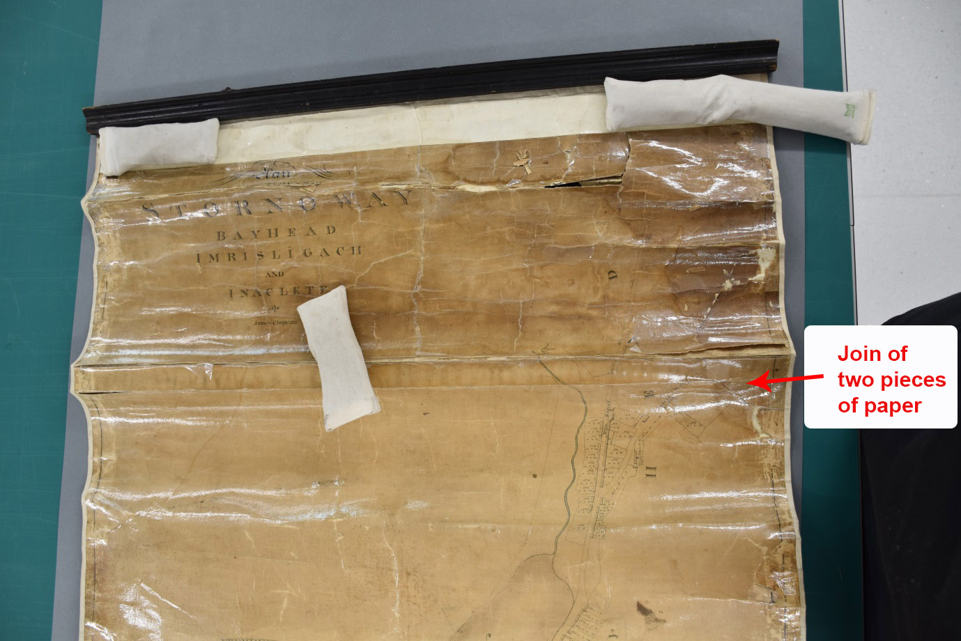 Conserving the map of Stornoway by James Chapman, ca. 1800 – National ...